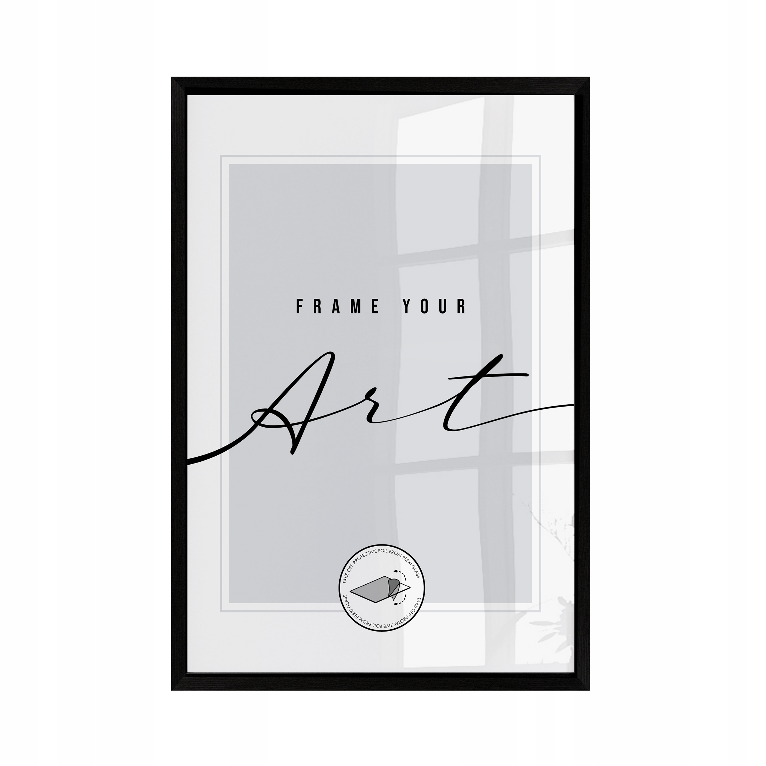 RAMKA 40x60 NA ZDJĘCIE KLASYCZNA CZARNA RAMA FOTORAMA NA PLAKAT PREMIUM ...