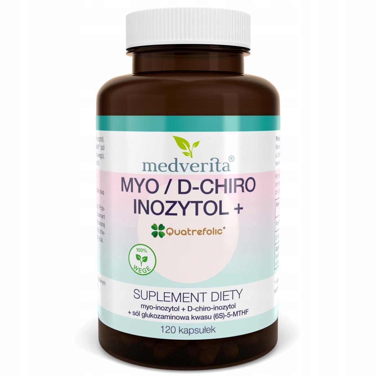 D-CHIRO/MYO INOZYTOL KOMPLEKS mio inositol vege Quatrefolic - 120 ...