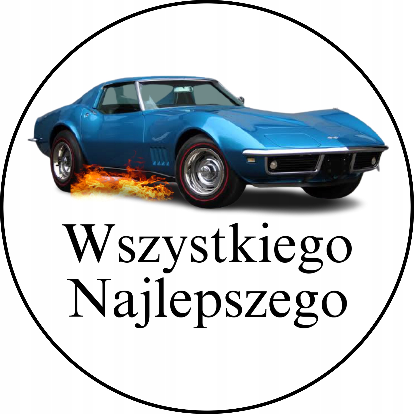 TORTAOSTYA SZÜLETÉSNAPRA CHEVROLET CORVETTE AUTÓ LOGÓ 18 30 40 50, • Ár ...