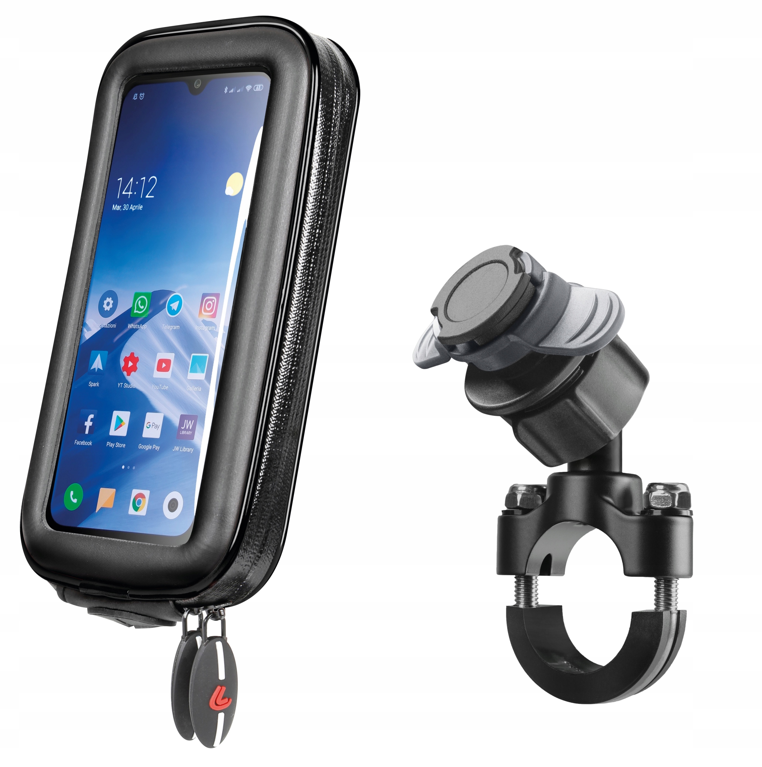 DRŽIAK NA MOBIL NA MOTORKU VODOTESNÝ XL za 73,13 € - Allegro