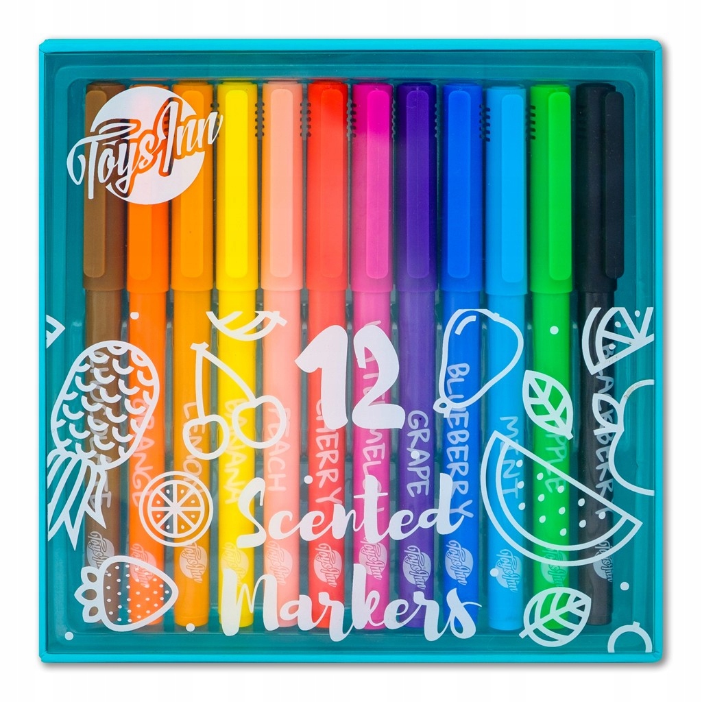 Mazaki flamastry zapachowe pachnące dzieci szkoły Stnux Markery SCENT ...