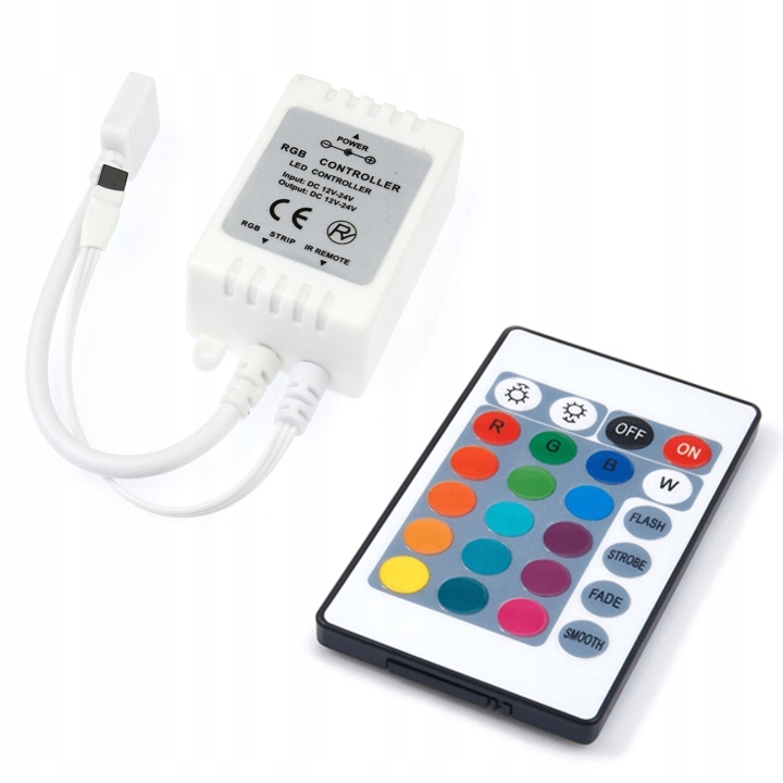Kontroler sterownik LED RGB 72W 6A pilot IR 24p (5904858926497) • Cena ...