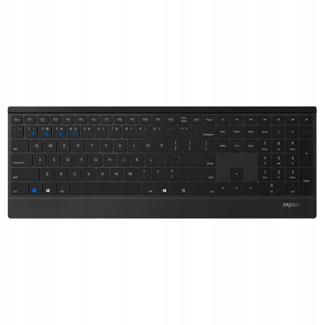 Rapoo E9500M clavier Rf sans fil + Bluetooth Noir - Sklep, Opinie, Cena w Allegro