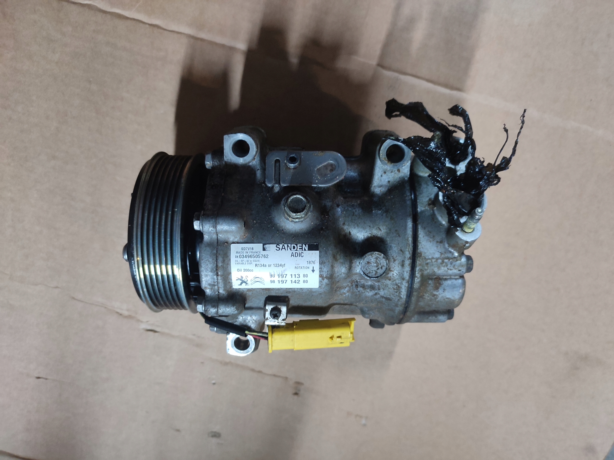 SPRĘŻARKA KLIMATYZACJI BOXER JUMPER 2.0 HDI 9819711380 9819714280 za ...