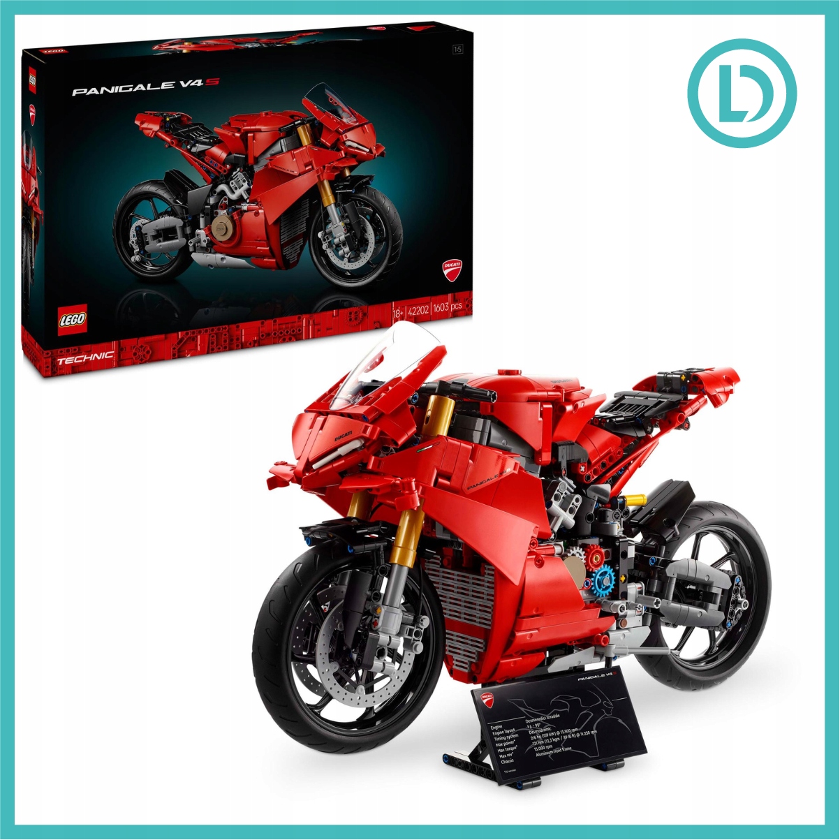 LEGO Technic 42202 Technic 42202 Ducati Panigale V4 S motocykl ...