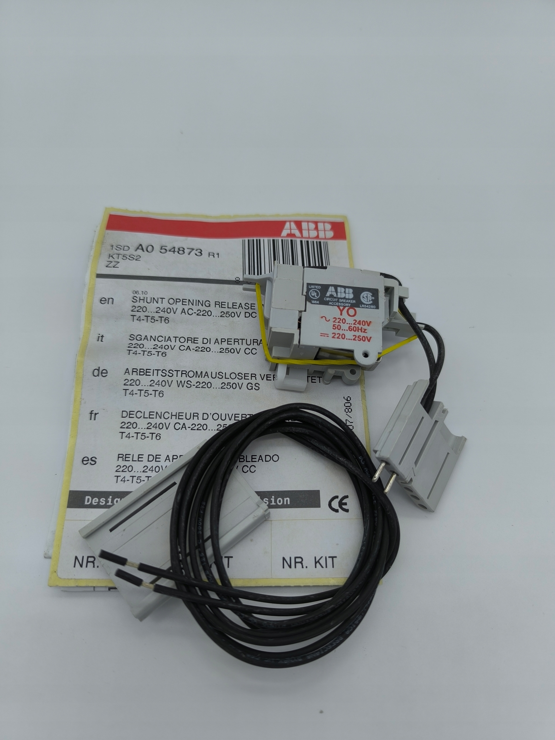 ABB WYZWALACZ WZROSTOWY 220-240V 1SDA054873R1 SOR-C T4-T5 • Cena, Opinie - Allegro