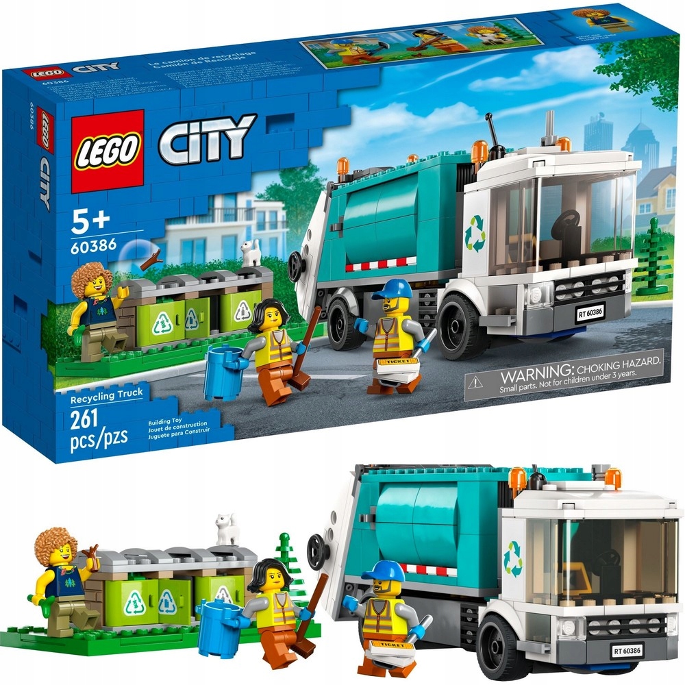 LEGO City 60386 KLOCKI ŚMIECIARKA CIĘŻARÓWKA 13503289462 - Allegro.pl