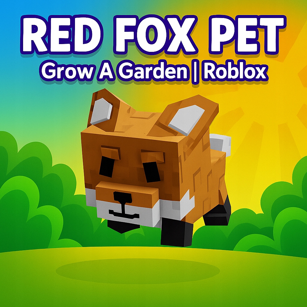 Red Fox – Grow a Garden | Roblox Pet • Cena, Opinie - Allegro