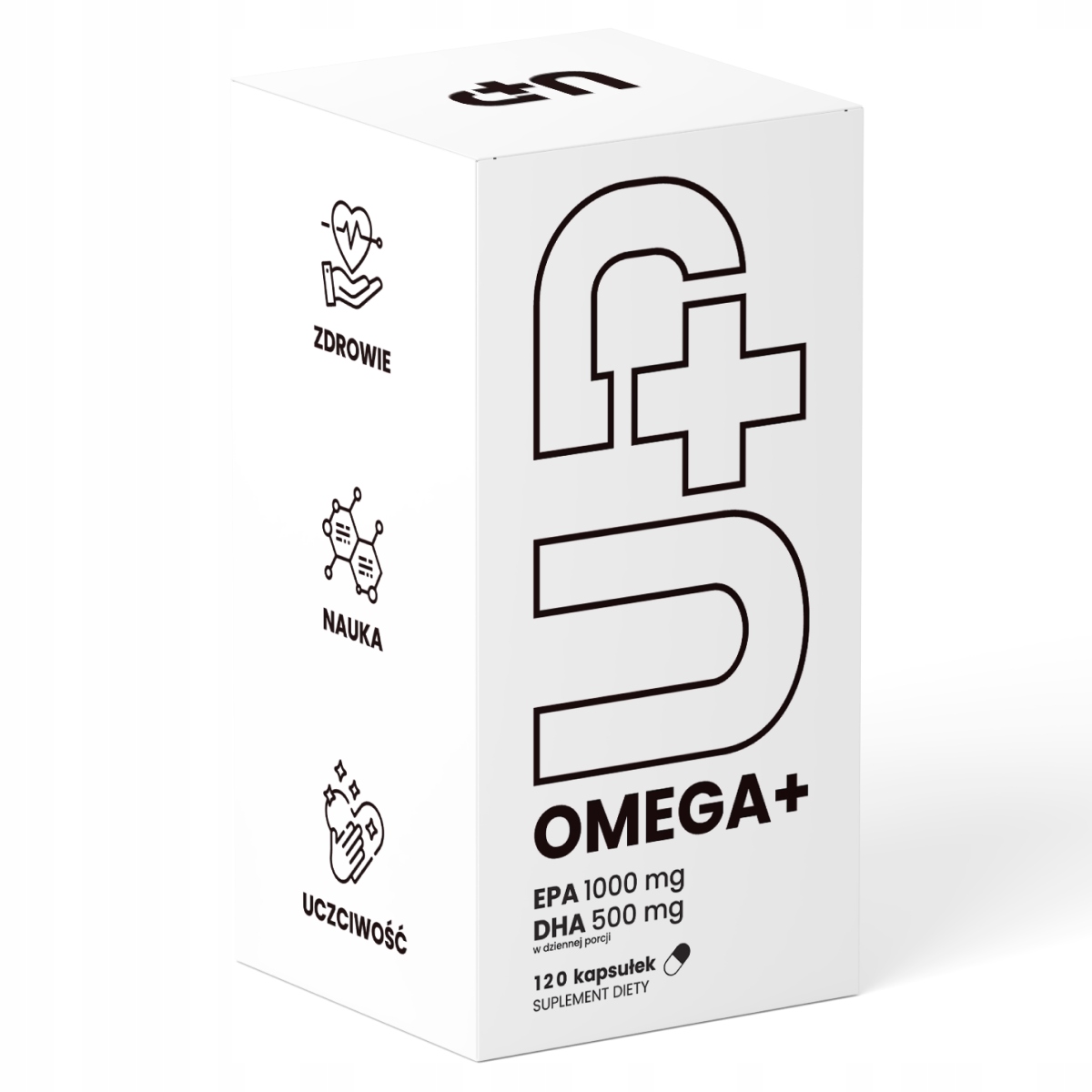 OMEGA-3 | 120 kaps Niski wskaźnik TOTOX! |500 mg EPA 250 mg DHA| UP ...