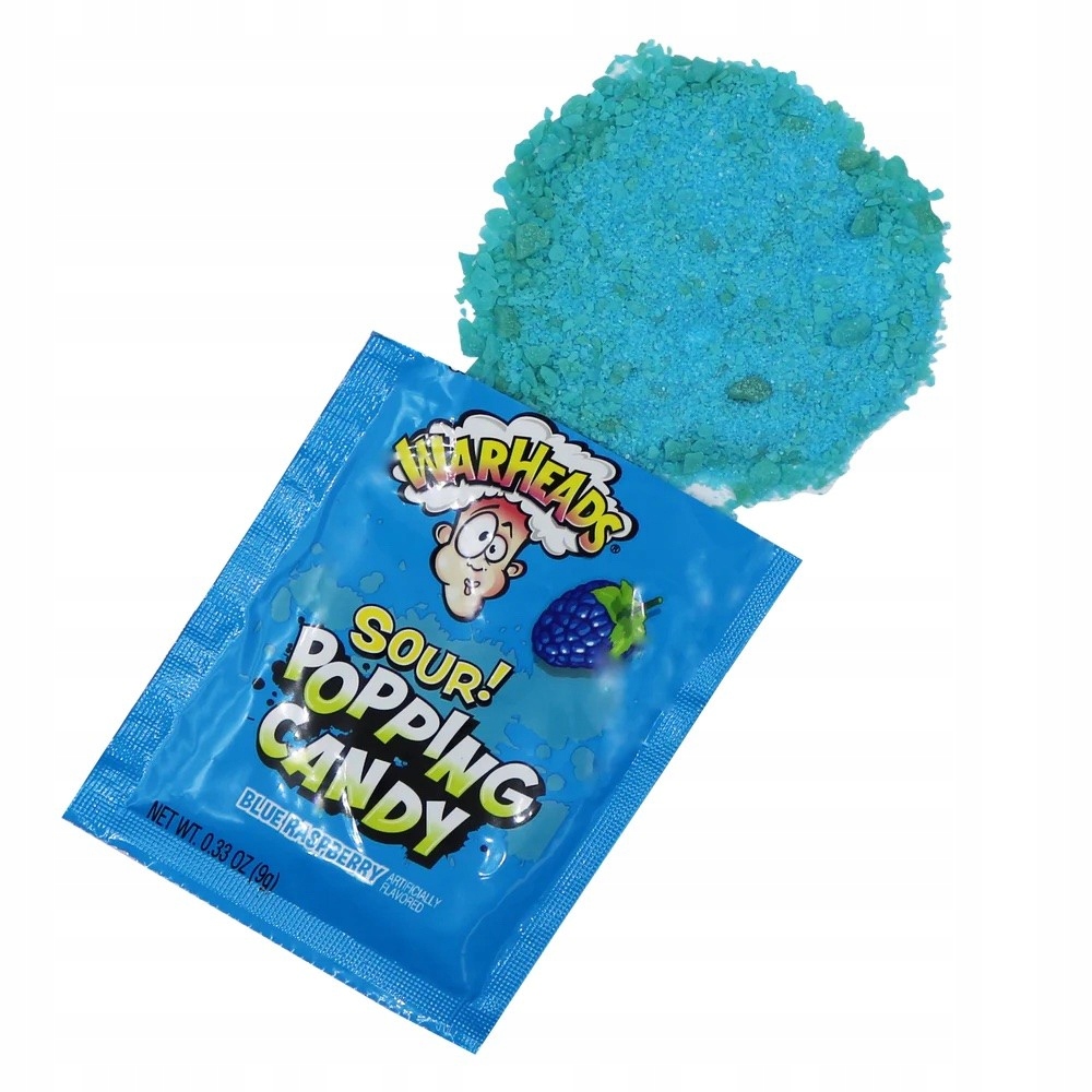 Warheads Sour Popping Candy Blue Raspberry 13519664834 - Allegro.pl