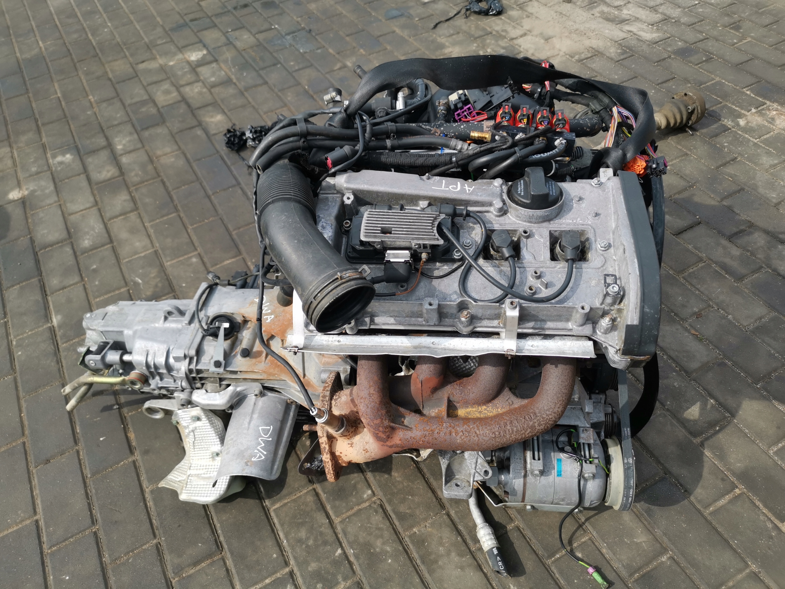 SILNIK KOMPLETNY VW PASSAT B5 AUDI A4 1.8 20V APT za 1199.00PLN z Mrozy ...