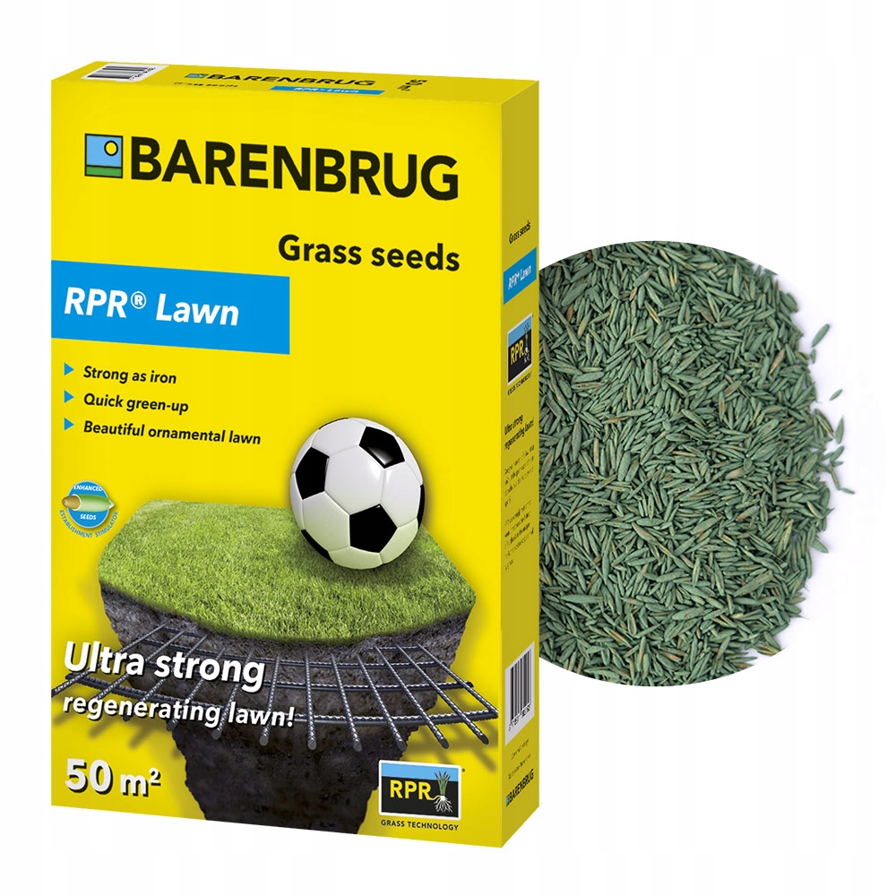 Trawa Barenbrug RPR Lawn trawa sportowa samozagęszczająca otoczkowana ...