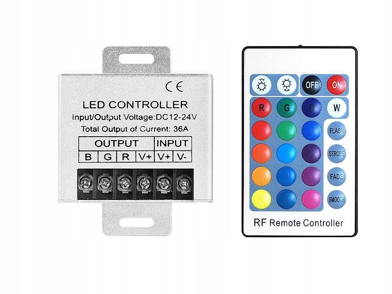 STEROWNIK KONTROLER PILOT DO TAŚM LED RGB (5902270731880) • Cena ... STEROWNIK KONTROLER PILOT DO TAŚM LED RGB (5902270731880) • Cena ...
