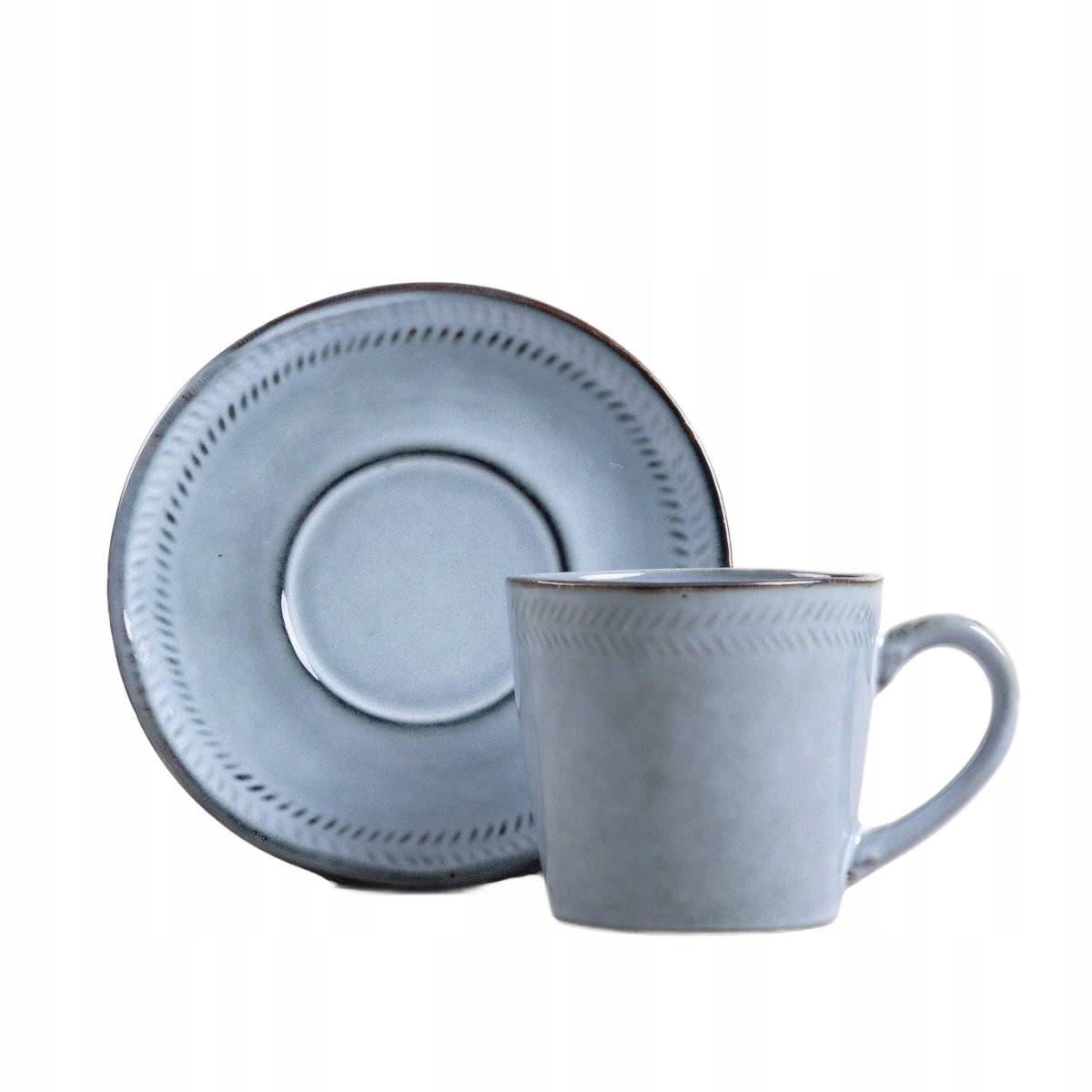 Filiżanka BLUEJEANS ze spodkiem niebieska HOMLA (5906496745133) • Cena ...