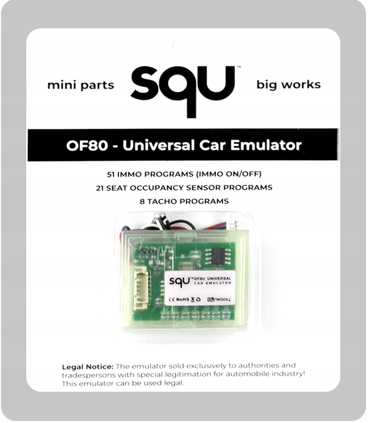 Univerzální emulátor immo off podložka tacho čítače za 410.00CZK - Allegro