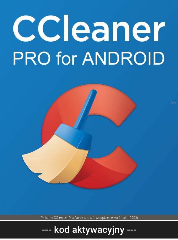 Piriform CCleaner Pro for Android 1 urządzenie na 1 rok - 2026 - Sklep ...