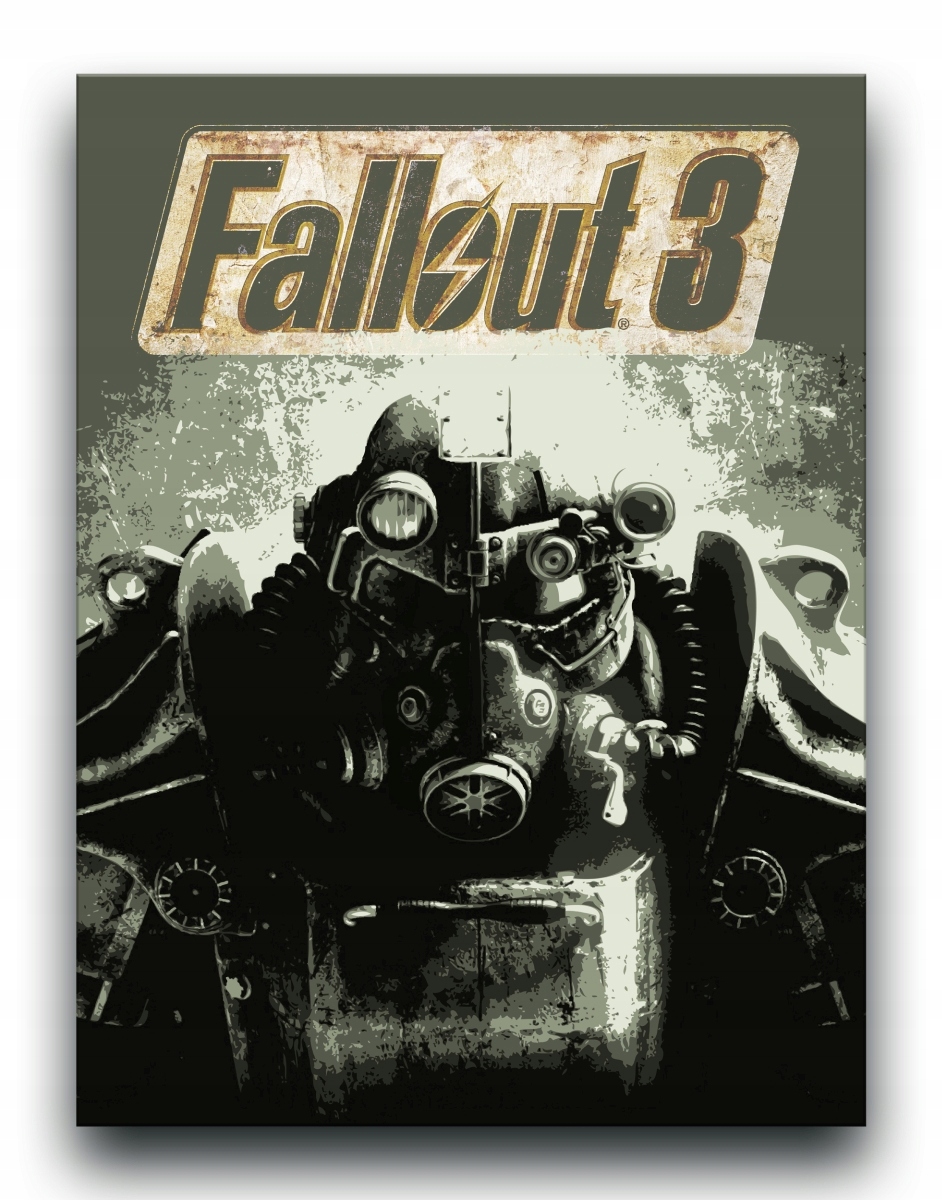 Fallout 3 - OBRAZ 120x80 plakat gra canvas 2 4 76 12576938694 - Sklepy ...