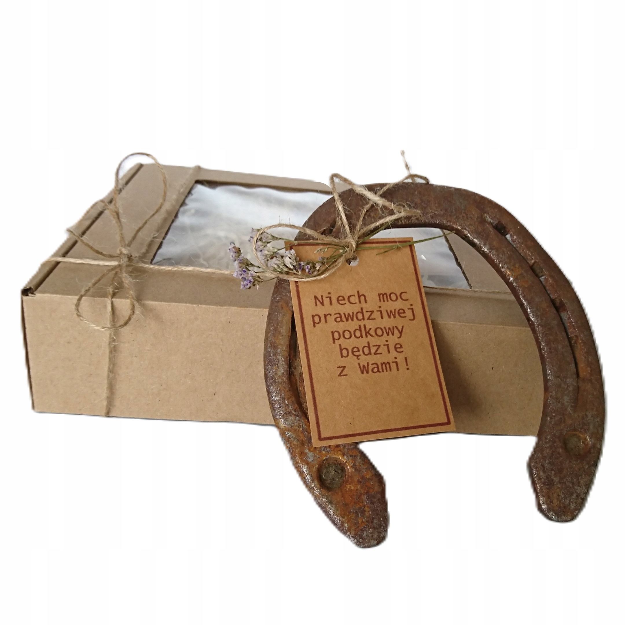 PRAWDZIWA PODKOWA NA SZCZĘŚCIE PREZENT ŚLUB ROCZNICA PERSONALIZACJA ...