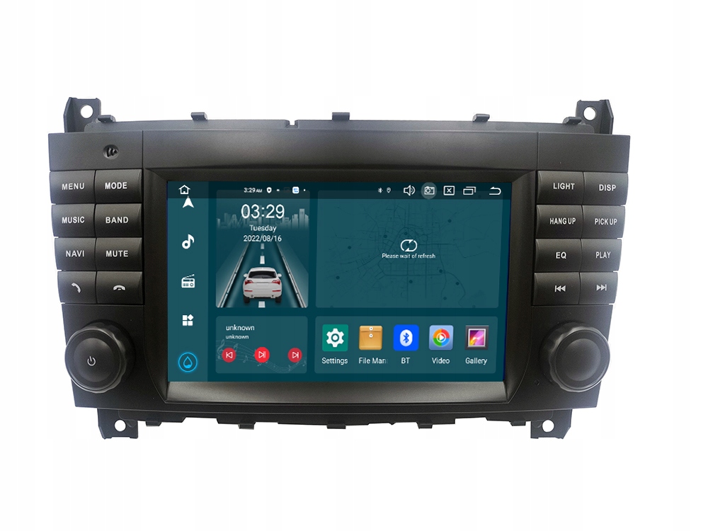 Radio FM RDS DAB+ Opcja GPS Nawi WiFi 4G Android Mercedes C W203 CLK ...