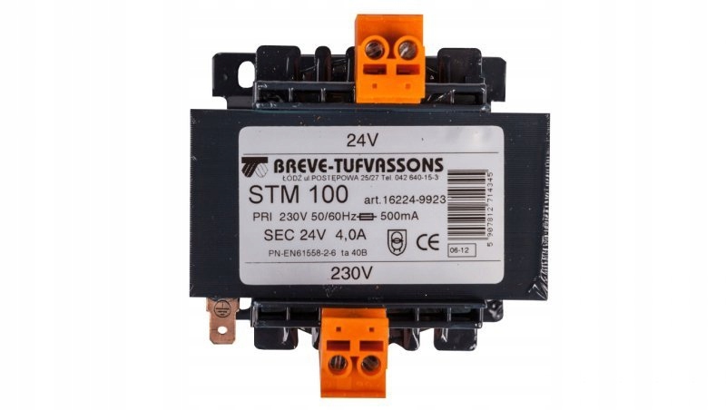1fázový transformátor STM 100VA 230/24V 16224-992 za 1214 Kč - Allegro