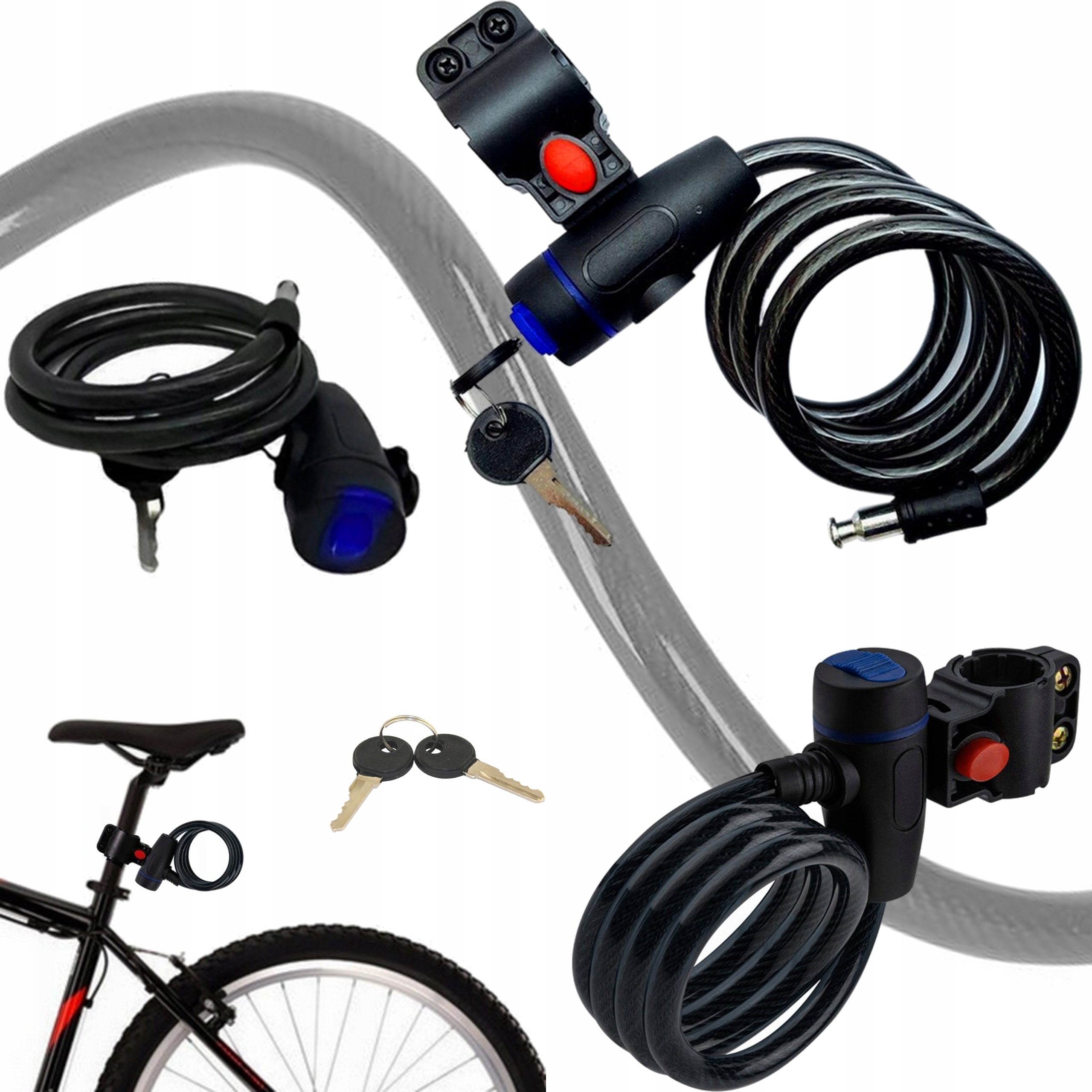 Zabezpieczenie rowerowe linka Gerda Largo 1500D/12G - porównaj ceny - Allegro.pl