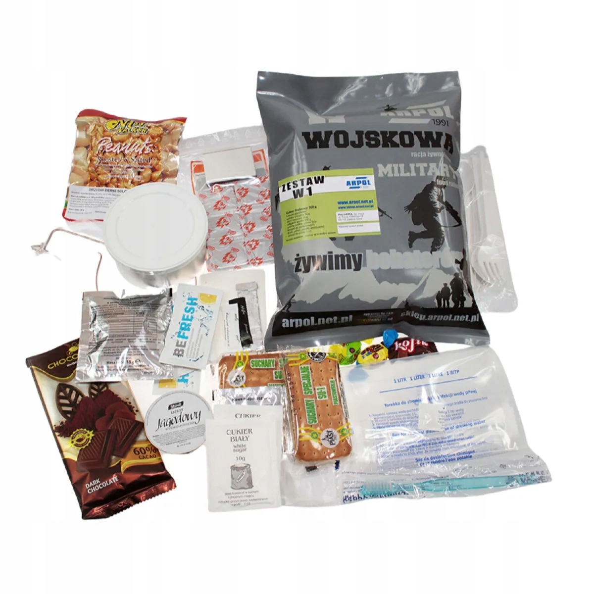 Wojskowa racja żywnościowa gulasz drobiowy - w1 Arpol 1000 g ...