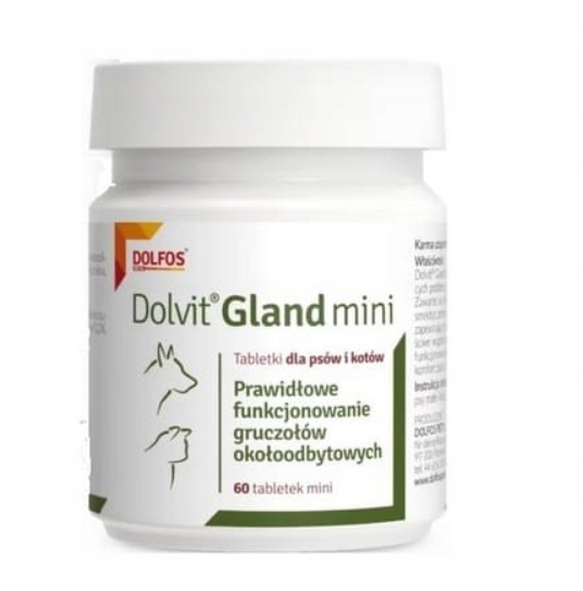 Dolvit Gland 60 tab. mini (5903772192704) • Cena, Opinie • Suplementy dla psów i kotów ...