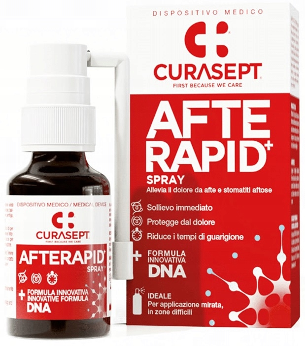 CURASEPT Afte Rapid spray na afty 15 ml • Cena, Opinie - Allegro