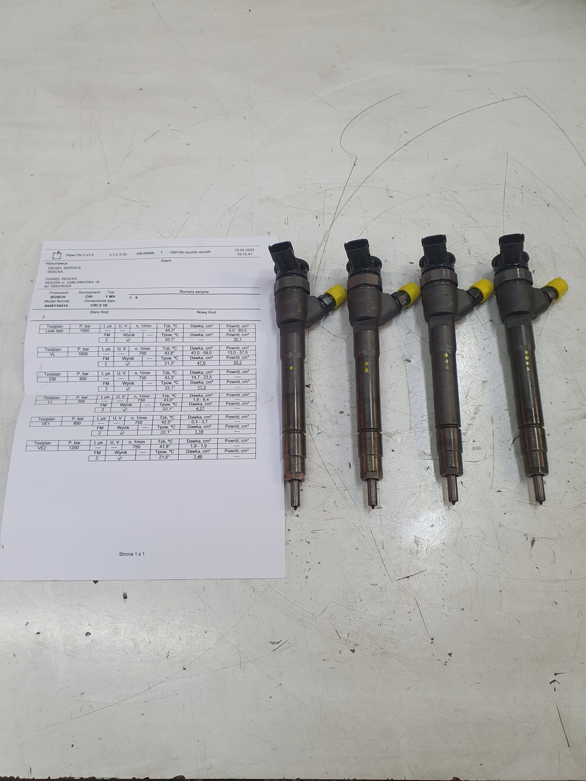 Wtryski 1,6 DCI H8201055367 0445110414 Renault za 349.00PLN z Sosnowiec - Allegro - (17271614750)