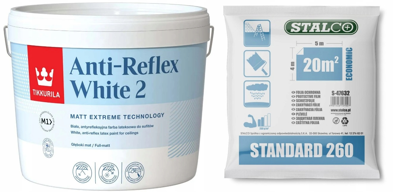 Tikkutila Anti-Reflex White 2 Farba Biała 10l (8698910010) • Cena ...