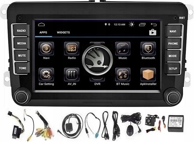 RADIO 2 DIN ANDROID 15 SKODA OCTAVIA II SUPERB II RAPID FABIA ROOMSTER ...