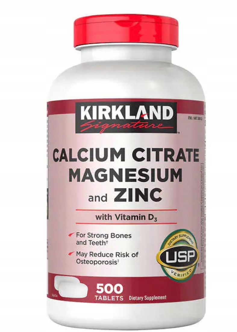 Kirkland Signature wapn magnez cynk 500 Tabletek - porównaj ceny ...