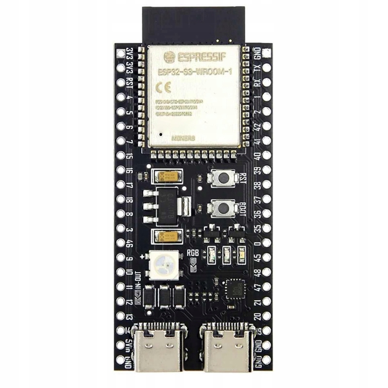ESP32 ESP32-S3 WiFi+Bluetooth IoT Dual Type-C Development Board - Sklep, Opinie, Cena w Allegro