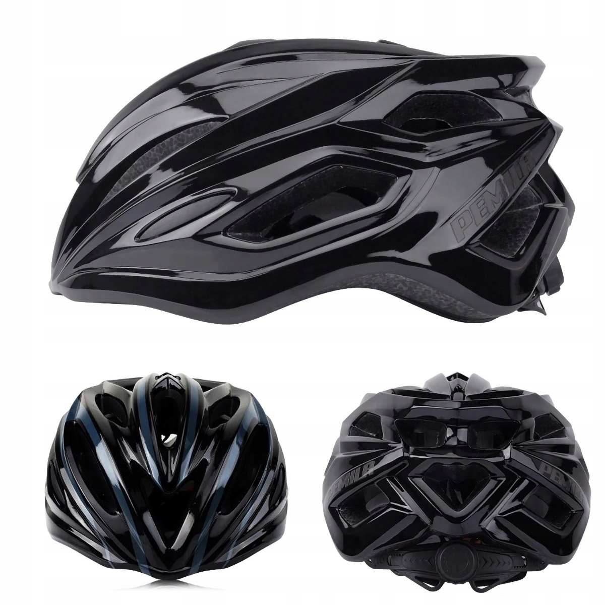 KASK ROWEROWY Regulowany MĘSKI DAMSKI M L XL 56-64 cm rower SOLIDNY ...