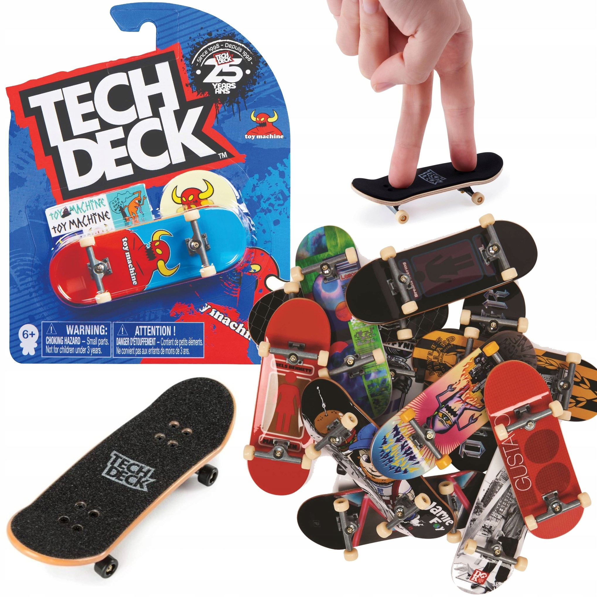 TECH DECK FINGERBOARD MINI DESKOROLKA 2 SZT SPIN MASTER - 778988191330 ...