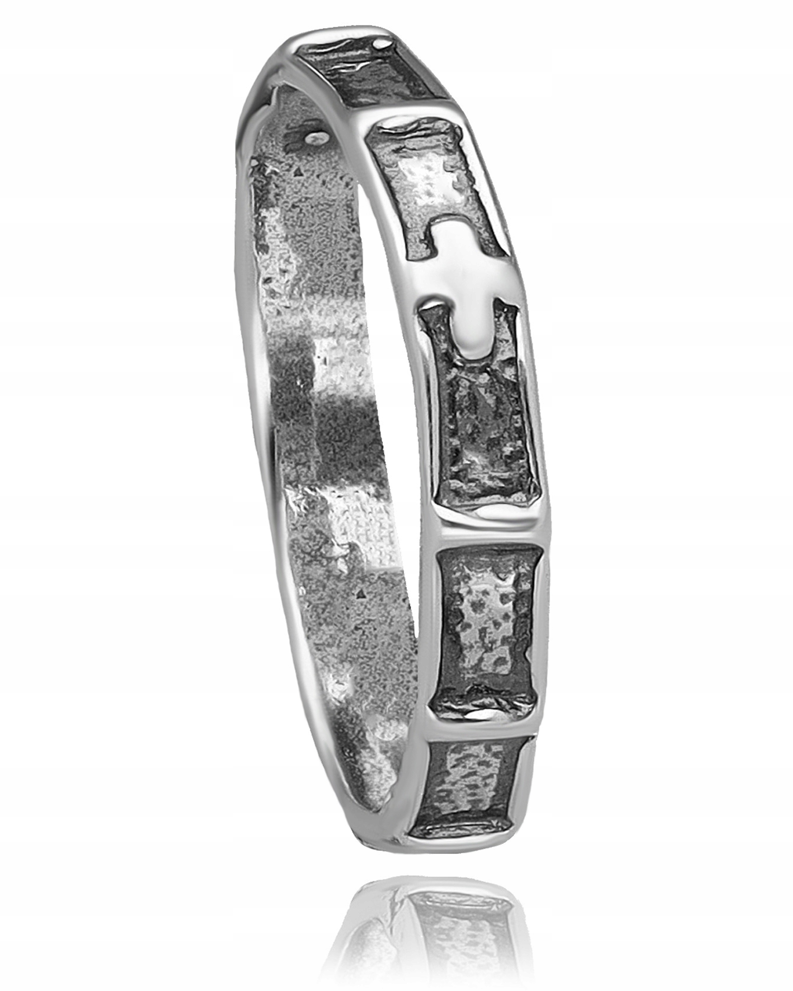 SREBRNA OBRĄCZKA RÓŻAŃCÓWKA RÓŻANIEC NA PALEC 22 (5904890138933) • Cena ...