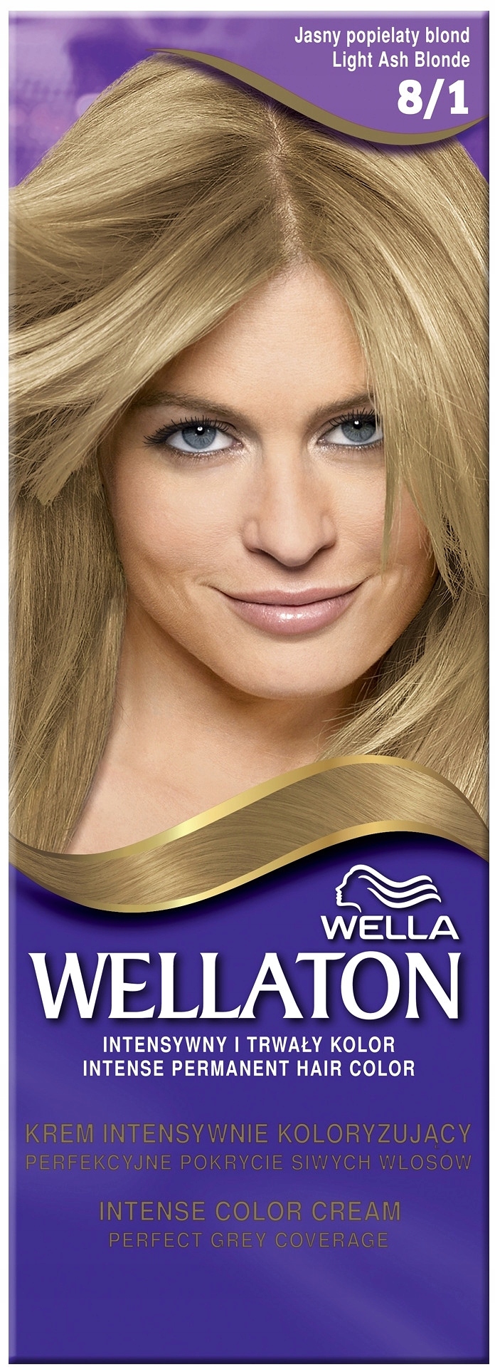WELLATON Farba do Włosów, 8/1 Jasny Popiel Blond (04056800023301 ...