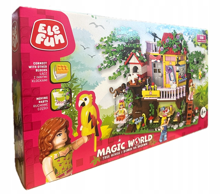 Duzy zestaw Klocki Elefun Domek na drzewie 1110 el. - porównaj ceny - Allegro.pl