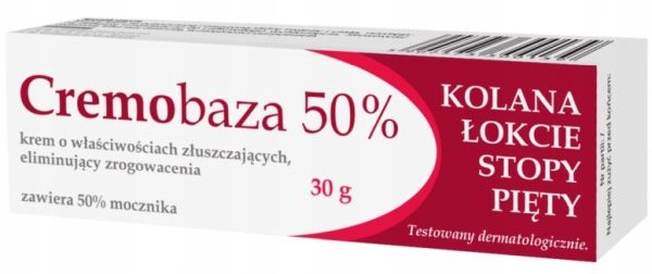 CREMOBAZA 50% MOCZNIKA KREM ZŁUSZCZAJĄCY 12767130382 - Allegro.pl