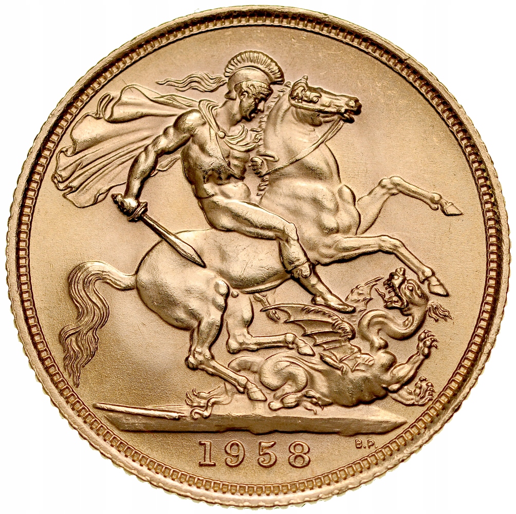 CX259. Anglia, Suweren 1958, Elzbieta II, st 1 • Cena, Opinie • Złote ...