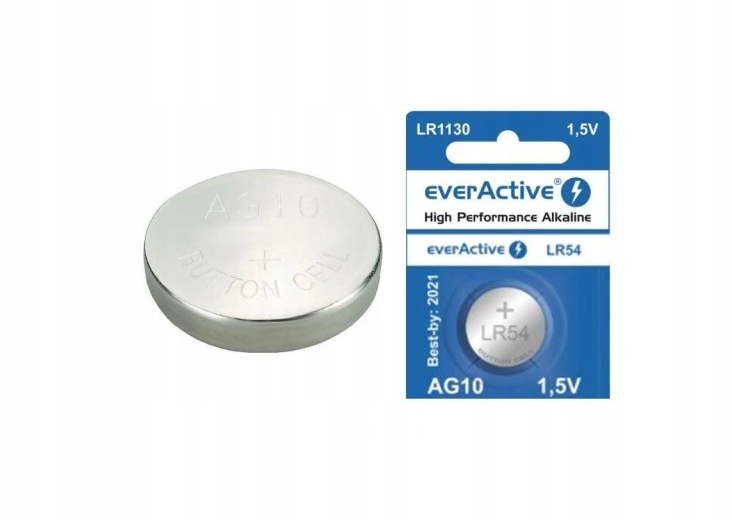 1x BATERIA EVERACTIVE LR1130 L1131 AG10 G10 189 LR54 1,5V do ...