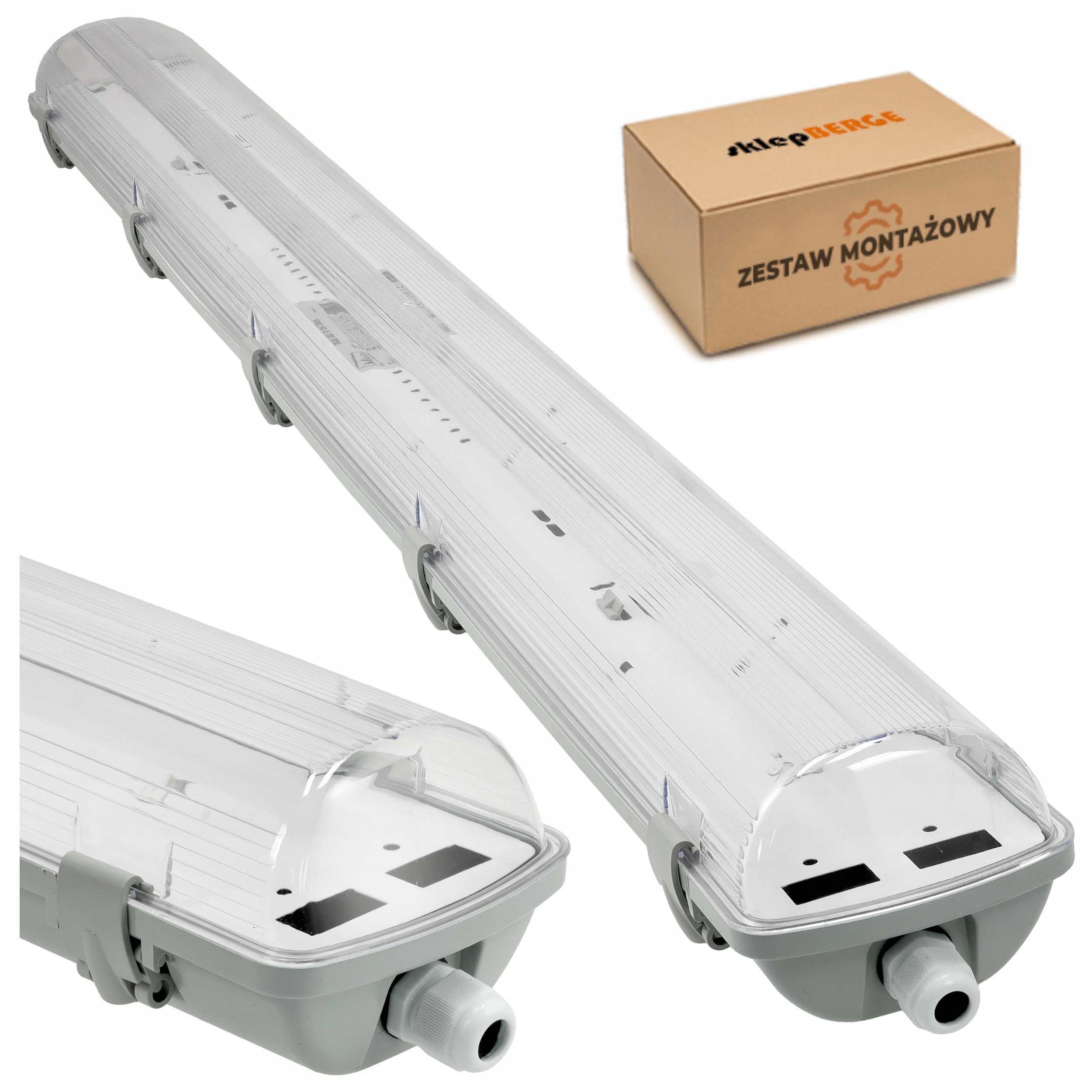 Hermetické LED svítidlo 120cm S Plechem Pro Dvě Prémiové LED Zářivky za ...