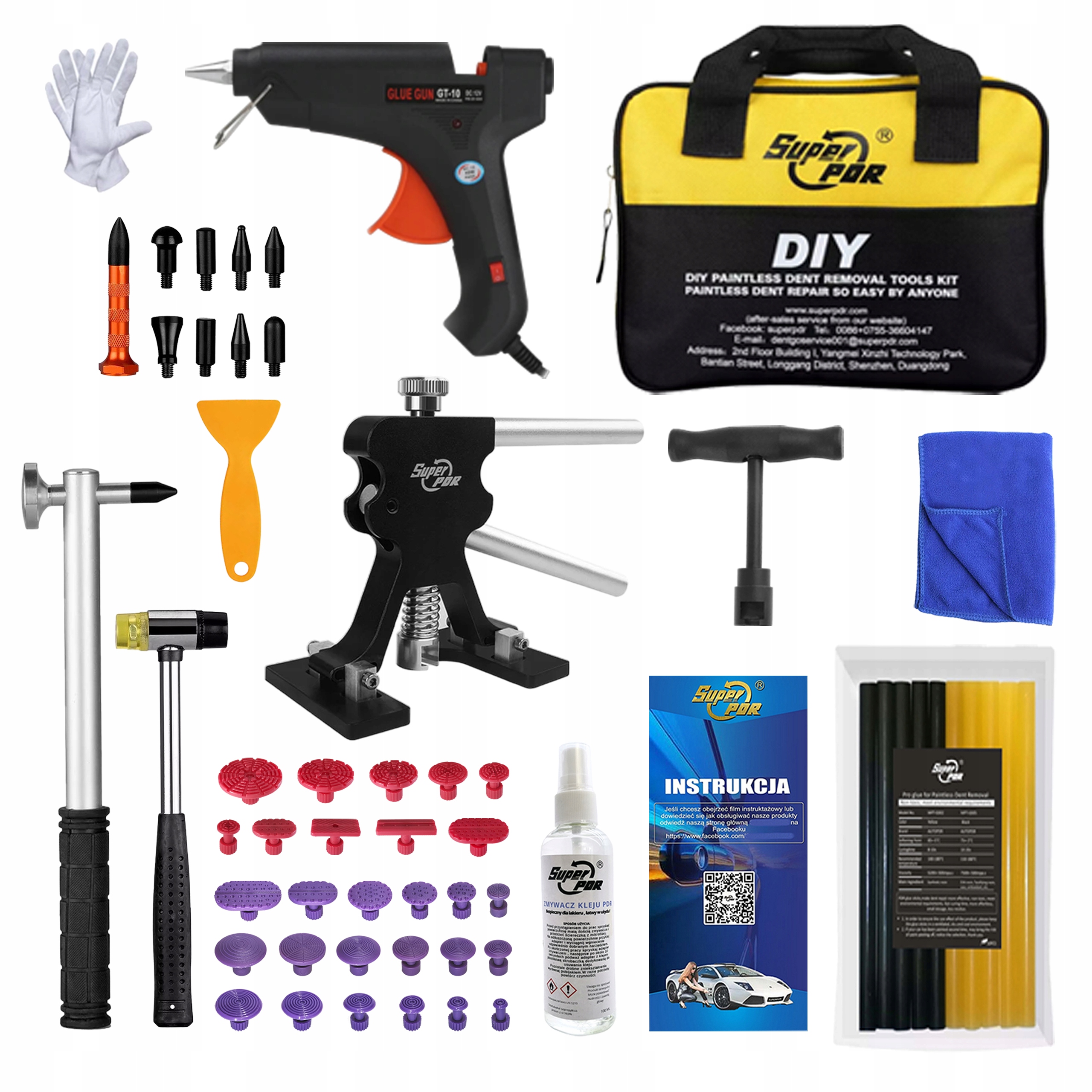 Sada pdr puler puller Odstraňování vytahování promáčklin karoserie ...