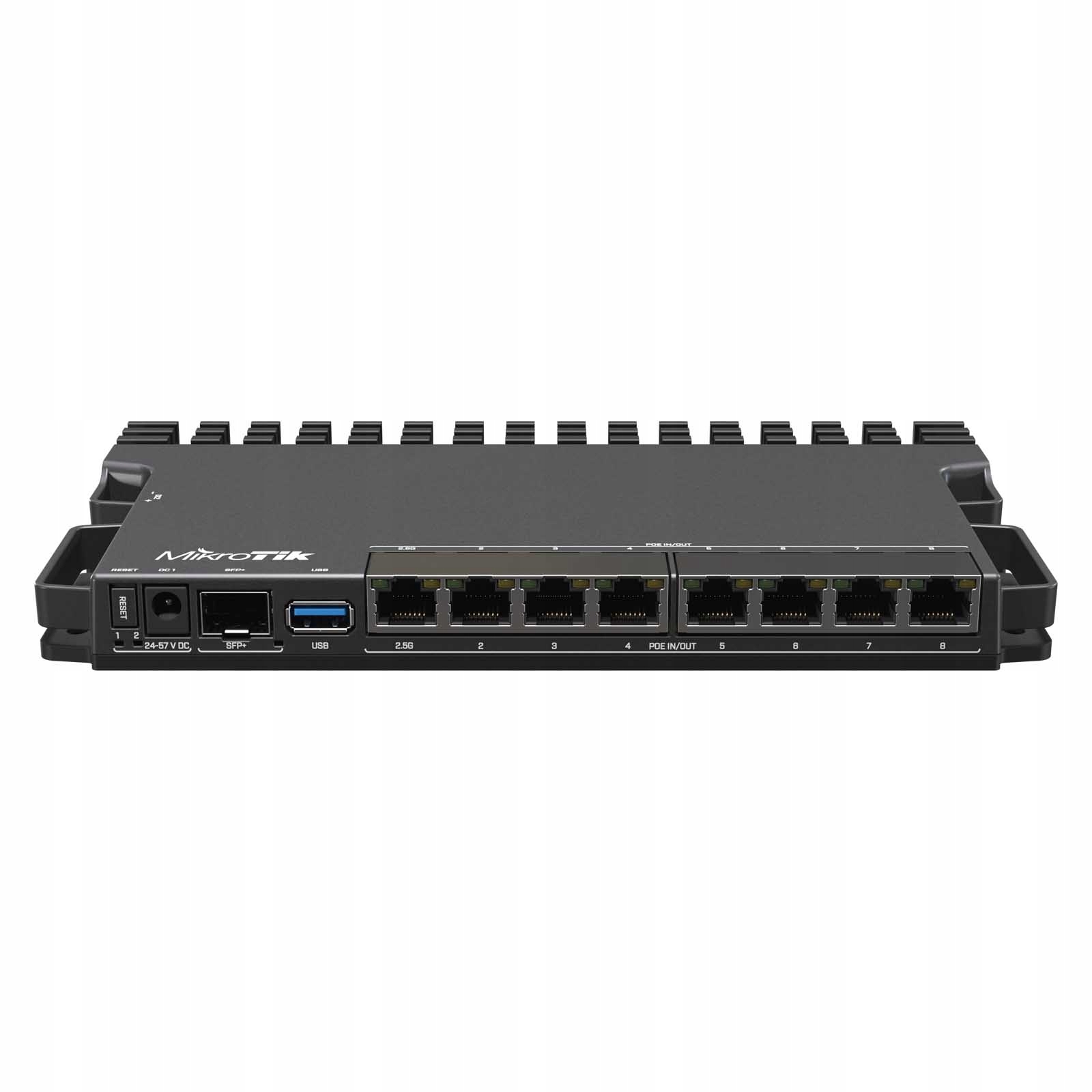 MikroTik RB5009UPr+S+IN router PoE 1x2.5GE, 7xGE, SFP+, USB 3.0, 8xPoE ...