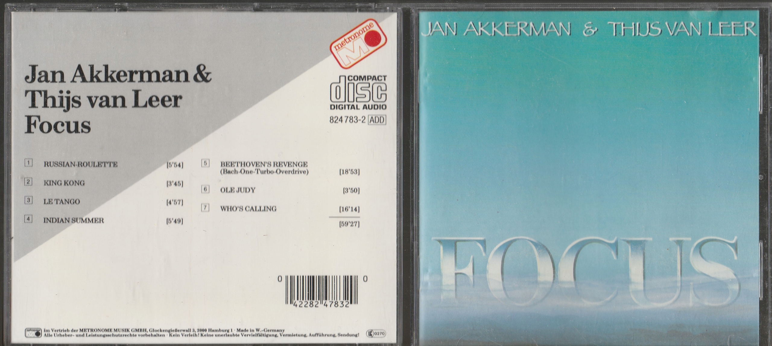 Focus Jan Akkerman & Thijs Van Leer CD • Cena, Opinie - Allegro