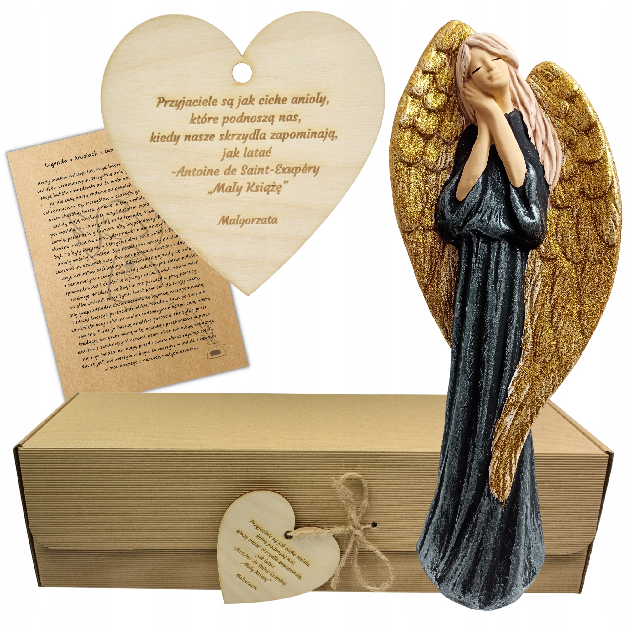 Anioł Figurka Prezent Urodzinowy Rocznica Podziękowanie Gratulacje ...