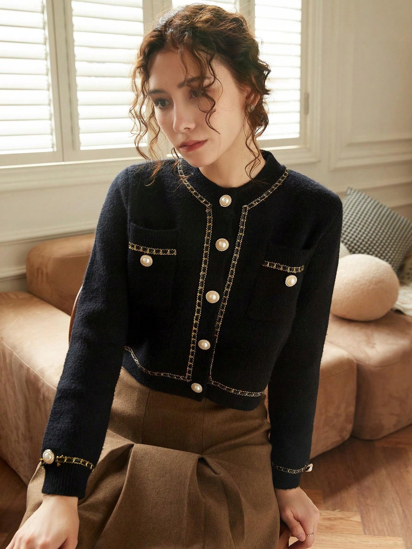 KNIT MIX ROZPINANY KARDIGAN OZDOBNE GUZIKI F4O LT7__M 17023173116 ...