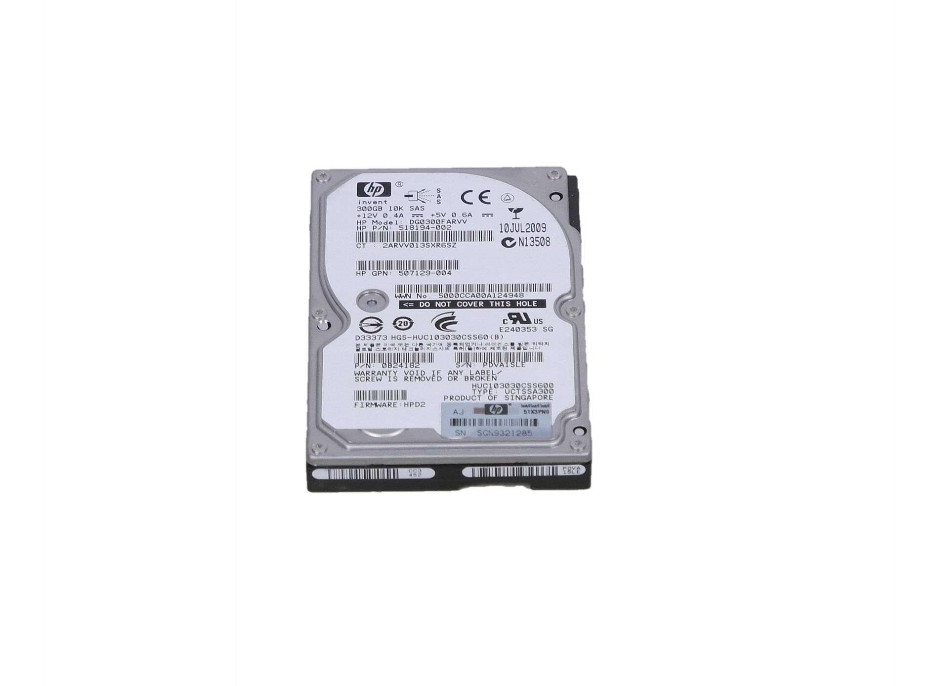 DYSK SERWEROWY HP SAS 2,5 DYSK SERWEROWY HP SAS 2,5