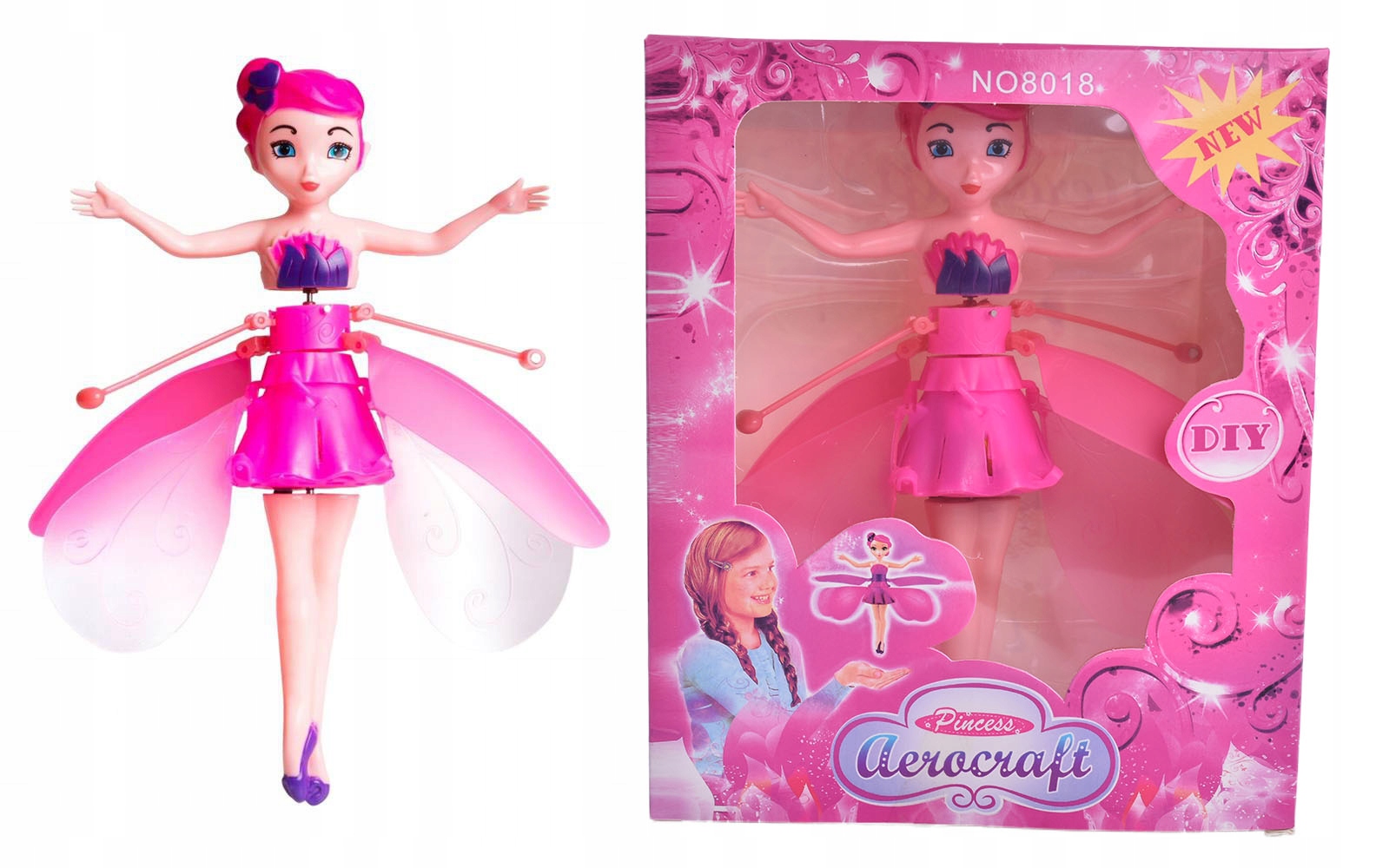 LATAJĄCA WRÓŻKA MAGICZNA LALKA STEROWANA DŁONIĄ • Cena, Opinie - Allegro