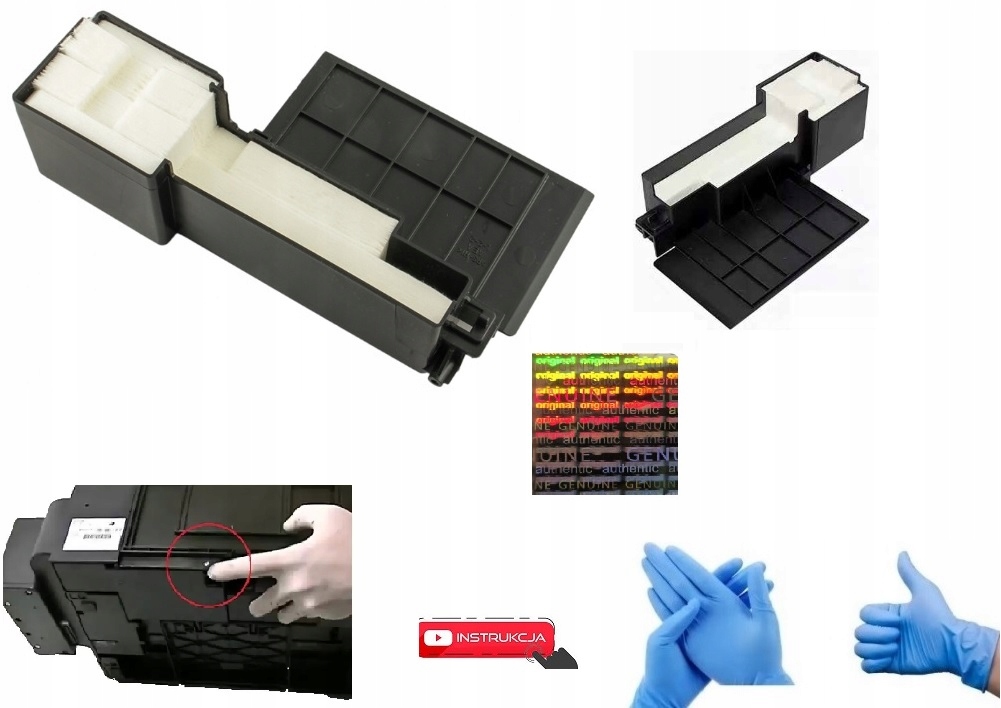 ORYGINAŁ POJEMNIK NA TUSZ INK PAD EPSON L3050 L3060 L3070 ...